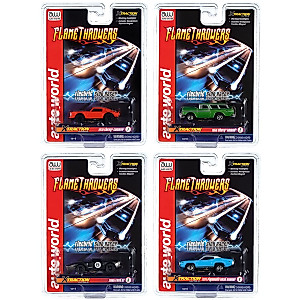 Auto World Xtraction Flamethrower R33 1970 Chevrolet Camaro (Orange) HO Scale Slot Car