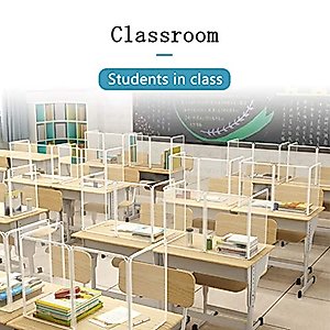 Classroom Desk Dividers for Students，esktop Office Partitions, Schools Desk Partitions， Suitable for Schools Classroom, Restaurants, Offices, Easy to Install (Single 11.8"x17.7") (10PCS)
