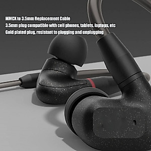 Earphone Cable for Sennheiser IE300 IE600 IE900 SE215 SE846 UE900 TK200, 3.5mm Plug Audio Cable Cord, Upgraded Silver Plated Copper Earphone Wire, 3.9ft