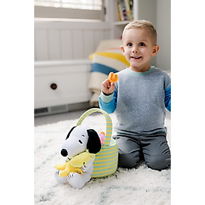 Animal Adventure® | 8" Easter Basket Snoopy and Woodstock