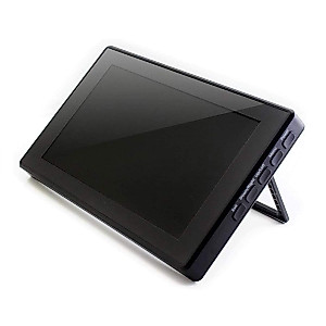 waveshare 7inch HDMI LCD (H) (with case) 1024x600 for Raspberry Pi IPS Display Capacitive Touch Screen Monitor with Toughened Glass Cover Case for Raspberry Pi 4/3/2/1 B B+ A+/Jetson Nano/Windows 10