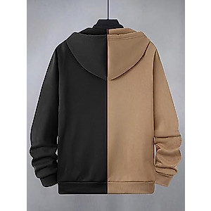 COZYEASE Men's Zip Up Hoodies Graphic Y2k Hoodies Sweatshirt long Sleeve Western Streetwear Hoodies Pullover Multicolor S