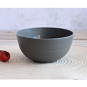 NAWOVAO Wheat Straw Bowl Plastic Cereal Bowls Reusable - 26 OZ Microwave Safe Bowls for Kitchen, Unbreakable Bowls Set of 4, BPA Free