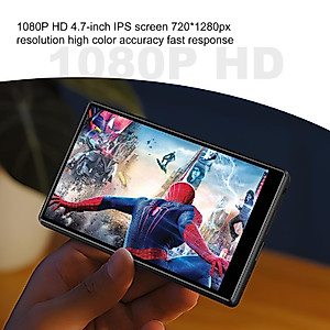 JOLIKE 80GB MP3 Player with Bluetooth and WiFi spotify and Pandora, Android Streaming audiobooks Audible and FM Radio 4.7-inch Touchscreen MP3&MP4 Music Player Kids MP3 Player with USB Support 215GB