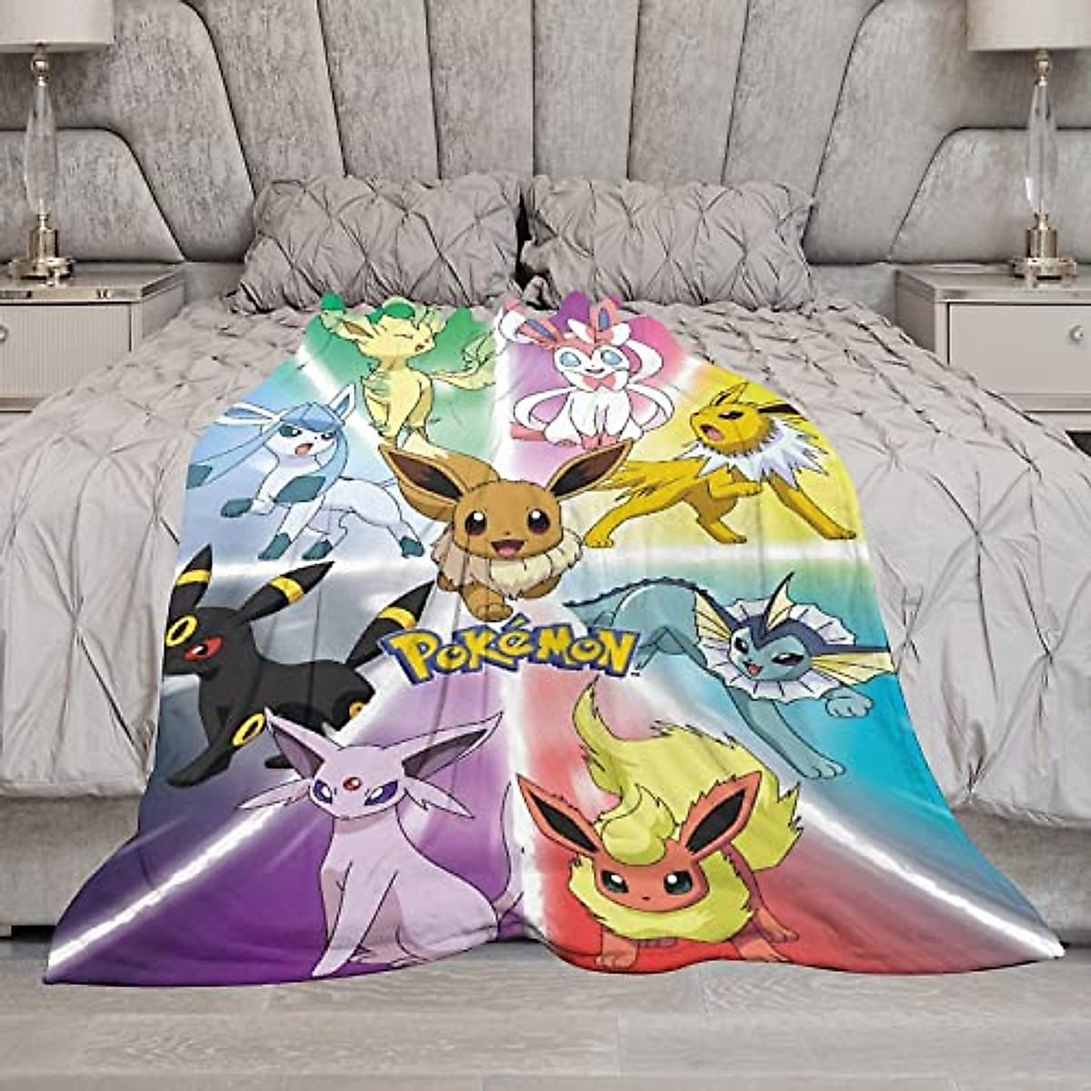 Anime Throw Blanket, 30x40 inch Fleece Blanket Lightweight Blankets for Sofa, Couch, Bed, Camping, Travel - Super Soft Cozy Microfiber Blanket and Xmas Gift