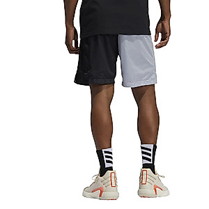 adidas,Mens,Dame Vis Shorts,Halo Silver/Black,Large
