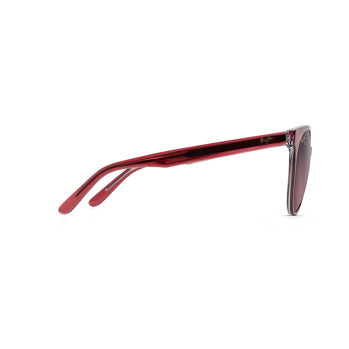 Maui Jim Women's Mehana Polarized Cat Eye Sunglasses, Raspberry w/ Crystal Interior/Maui Rose®, Medium