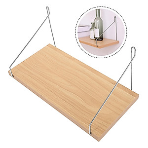 RORPOIR Wall Shelf Storage Shelves Wall Holder Shelf Rustic Style Floating Shelf Wall Decor Mounted Clothes Decor Holder Wall Mounted Storage Shelf Hanging Shelf