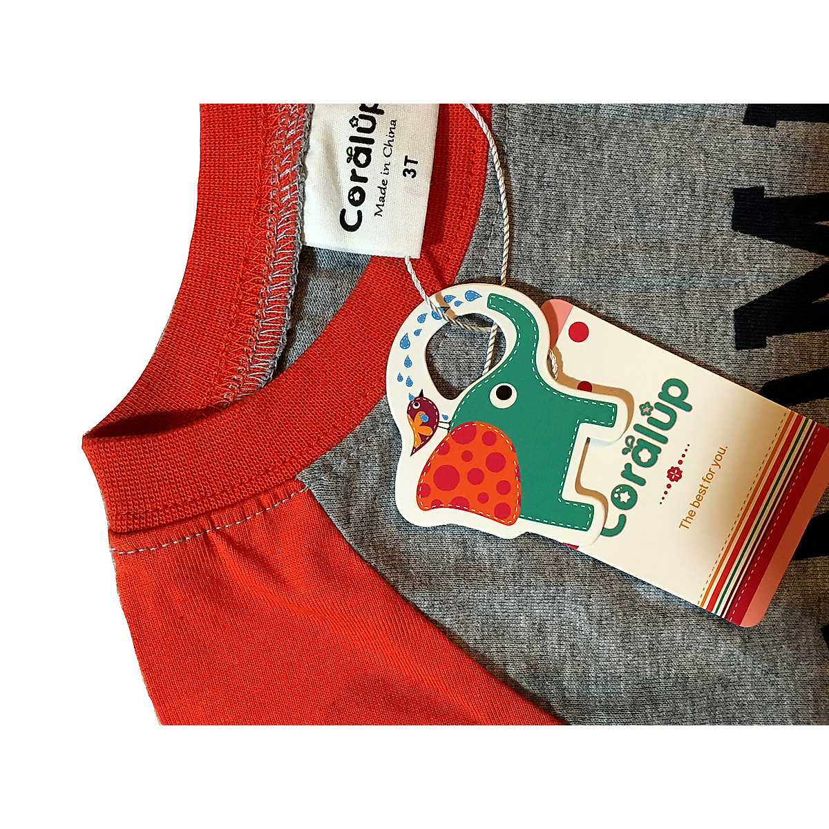 Coralup Toddler Boys Girls Unisex Cotton 2PCS Clothing Playwear Set(3-4Y,Mommy's Hunk)