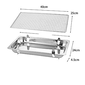 TAMYID Charcoal Grills, BBQ Disposable Barbecue Plate Household Stainless Outdoor Ovensteel Portable Barbecue Oven Barbecue Gift