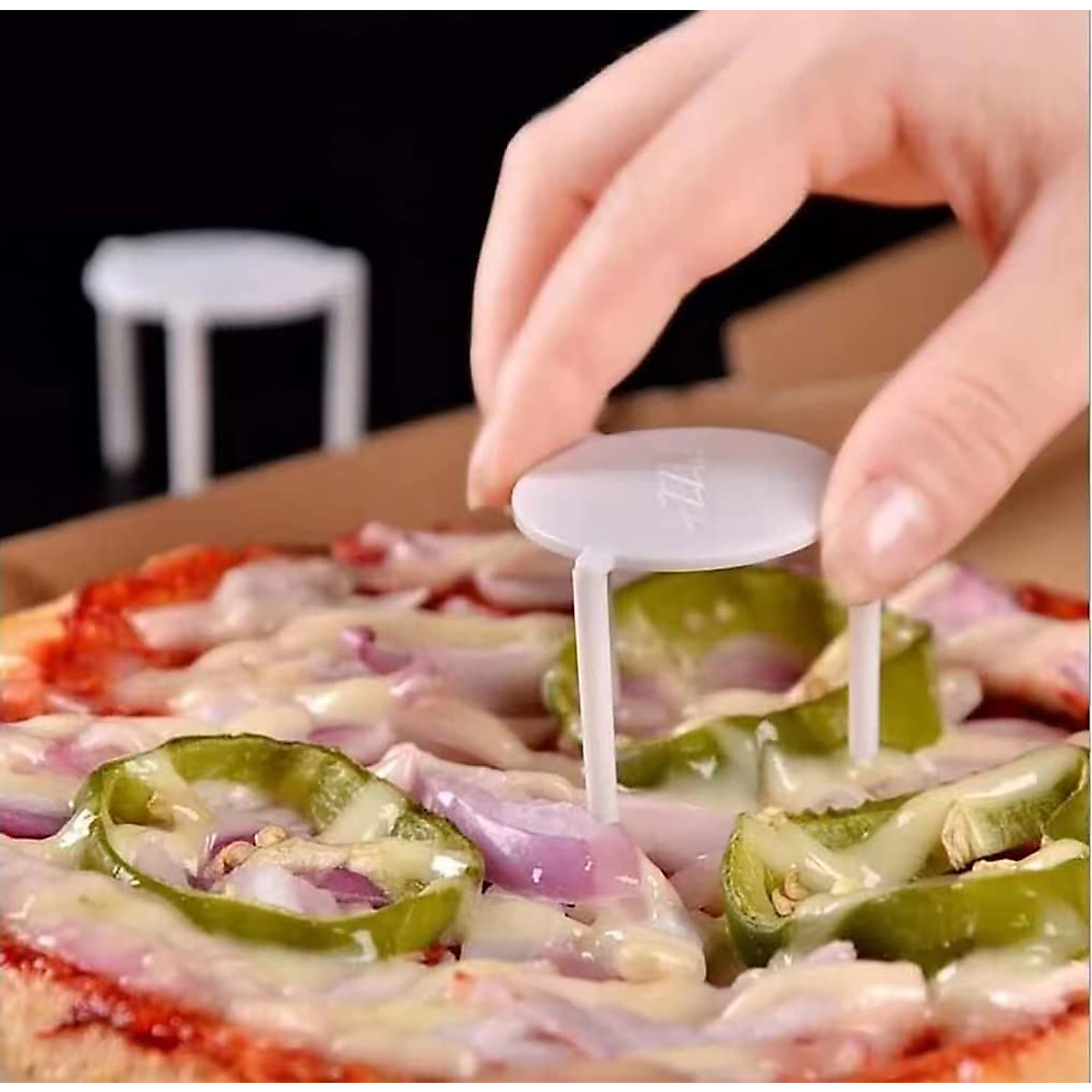XESAGSNV Pizza Tripod Pizza Bracket Pizza Takeaway Bracket to Prevent Sticking Pizza Separation Rack