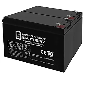 Mighty Max Battery 12V 7.2AH SLA Battery for Viking F-1 Swing Gate Opener - 2 Pack