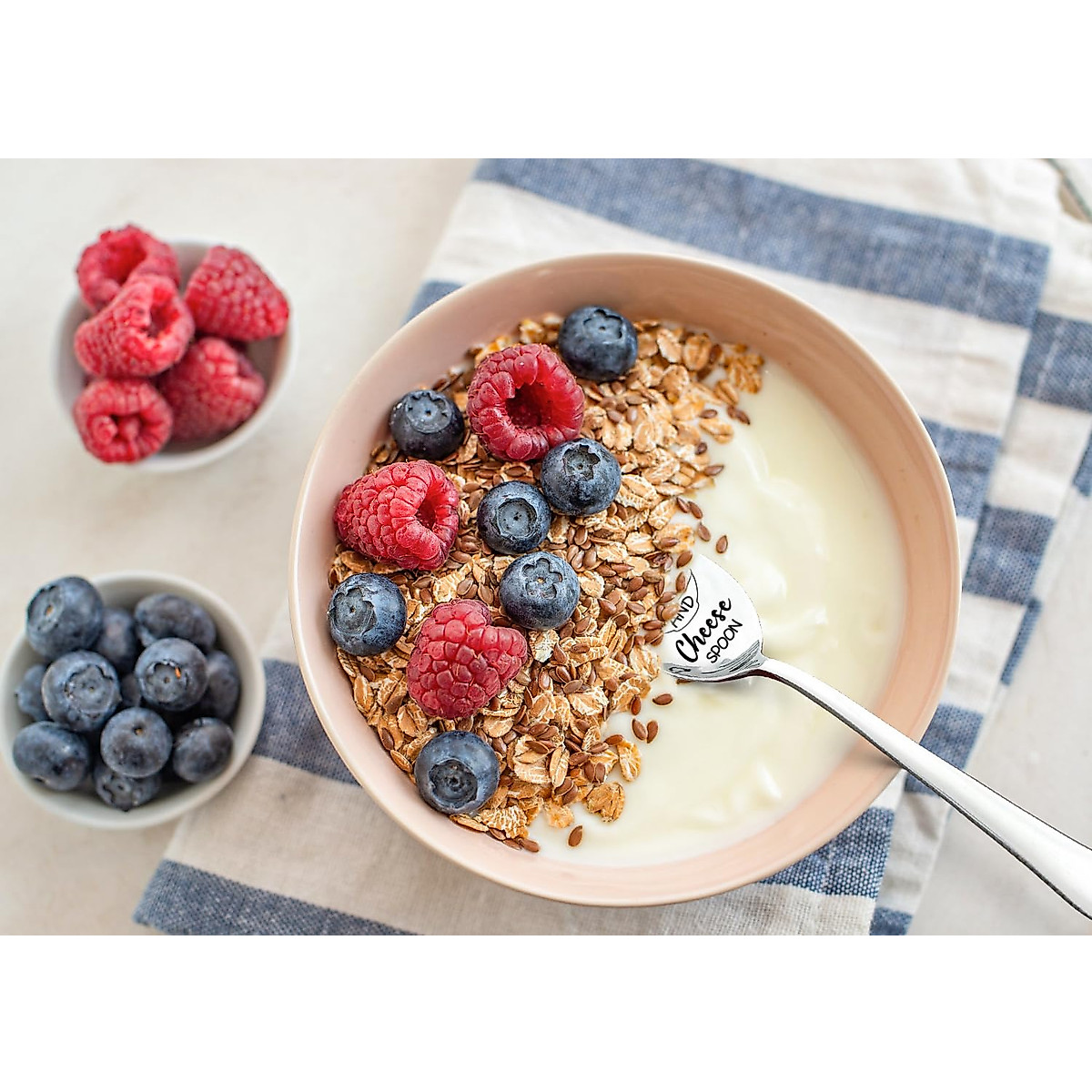 Mac and Cheese Spoon Engraved Stainless Steel Spoon - Funny Spoon Gifts for Women, Men, and Kid Great Birthday, Valentine's, and Christmas Gift