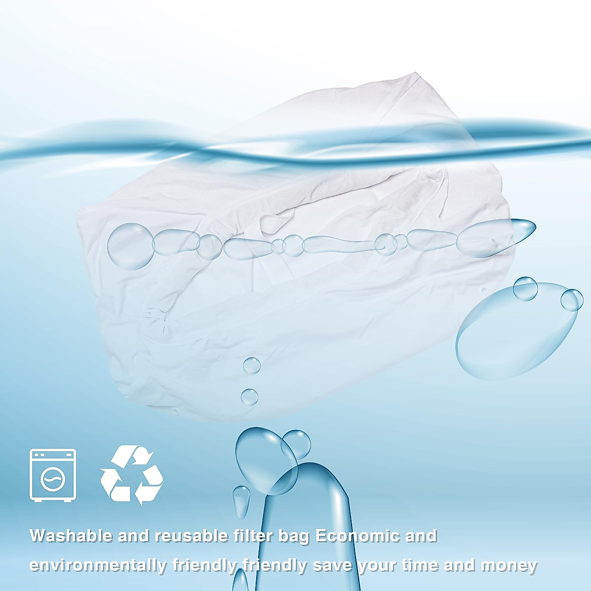 Apopip 99954305-R1 Filter Bag 70 Micron Replacement for Dolphin - Maytronic Dolphin Parts Deluxe 4, Deluxe 5, DX6 Pool Cleaner Filter Bag