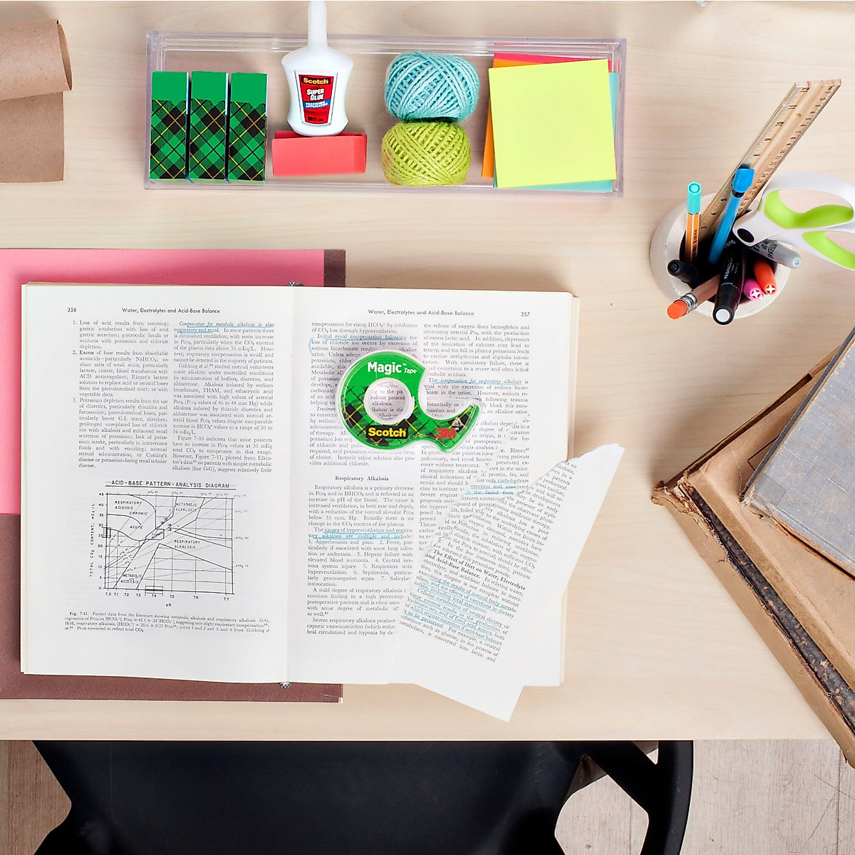 Scotch Magic Tape, 6 Rolls, Numerous Applications, Invisible, Engineered for Repairing, 3/4 x 650 Inches, Boxed (6122)