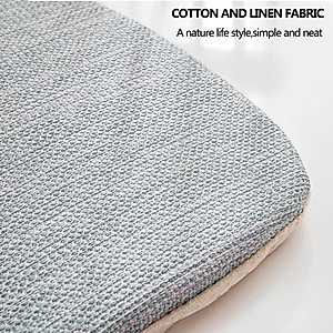 ZIBENE Seat Cushion for Dining Room Chairs Set of 6, Chair Pads for Dining Chairs with Ties, Kitchen Chair Cushion Non Slip 6 Pack, Washable Detachable Sitting Pads for All Seasons Beige