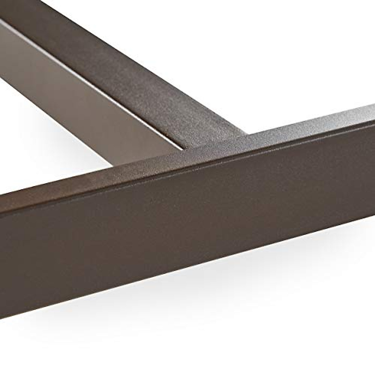 Great Deal Furniture Beau Outdoor Eight Seater Wooden Dining Table, Teak and Rustic Metal Finish