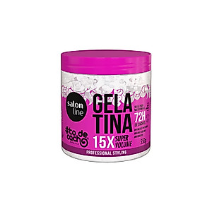 Salon Line Linha Tratamento (#ToDeCacho) - Gelatina Vai Ter Volume Sim! 550 Gr (Curls Treatment Collection - Volume Increase Gelatin Net 19,04 Oz)