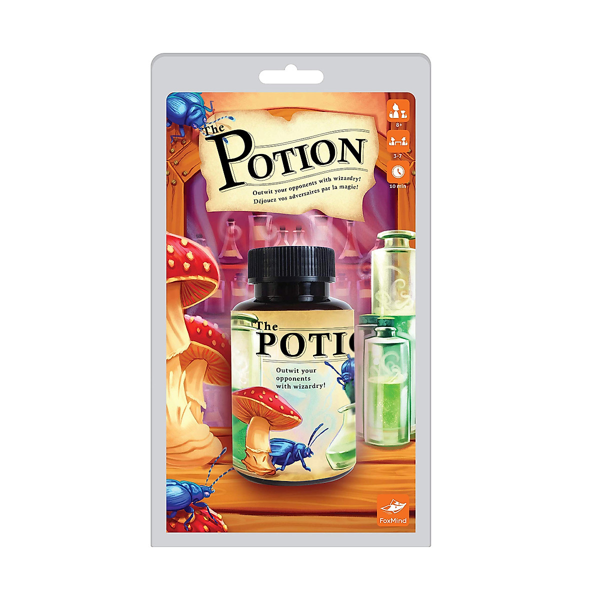 Foxmind The Potion Bluffing Dice GameFoxMind Games: The Potion, a Fast-Paced Party Dice Bottle Game, Outwit Your Opponents with Wizardry, 3 to 7 Players, for Ages 8 and up