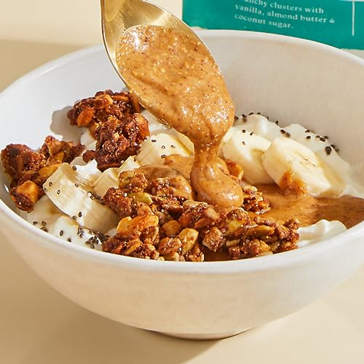 Purely Elizabeth, Vanilla Almond Butter, Keto Granola with MCT Oil, Grain-Free (3 Ct, 8oz Bags)