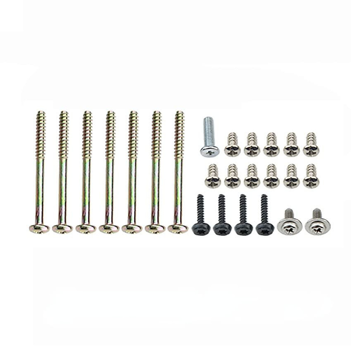 Replacement Console Screws with Rubber Foot Cover Set for PS2 PS3 Slim 2000 3000 4000 70000 Console Screw Kit Repair Parts (A)