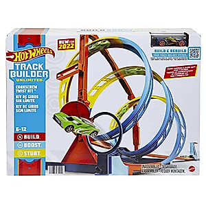 Hot Wheels Track Builder Playset Unlimited Corkscrew Twist Kit, 1:64 Scale Toy Car, Connects to Other Hot Wheels Tracks