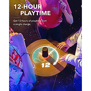 Soundcore Flare Mini Bluetooth Speaker, Outdoor Bluetooth Speaker, IPX7 Waterproof for Outdoor Parties, LED Light Show with 360° Sound and BassUp Technology