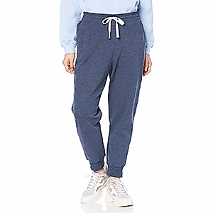 Amazon Essentials Women's French Terry Fleece Jogger Sweatpant (Available in Plus Size), Navy Heather, Small