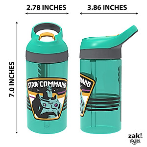 zak! Disney and Pixar Lightyear - 5-Piece Dinnerware Set - Durable Plastic & Stainless Steel - Includes Water Bottle, 8-Inch Plate, 6-Inch Bowl, Fork & Spoon - Suitable for Kids Ages 3+