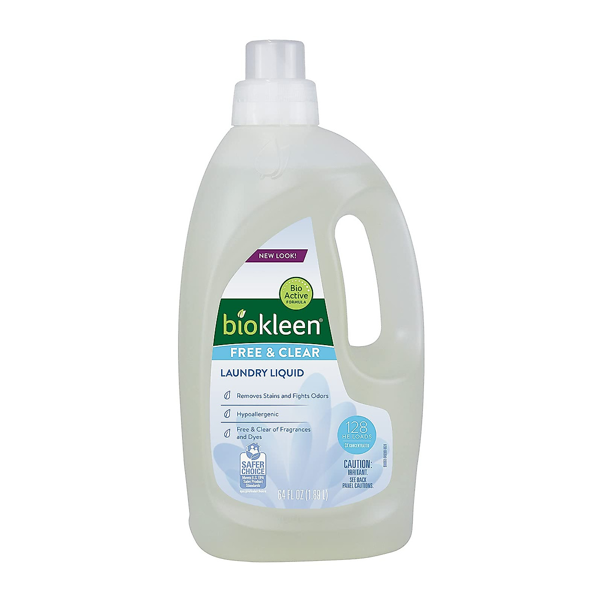 biokleen, Laundry Liquid, Free & Clear, 64 oz