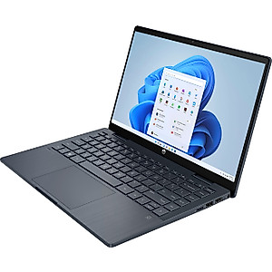 HP Pavilion 2-in-1 14" FHD IPS Touch-Screen Laptop | 12th Generation Intel Core i3-1215U | Windows 11 Home in S Mode | Blue | with USB3.0 HUB Bundle (Blue, 8GB RAM | 1TB SSD)