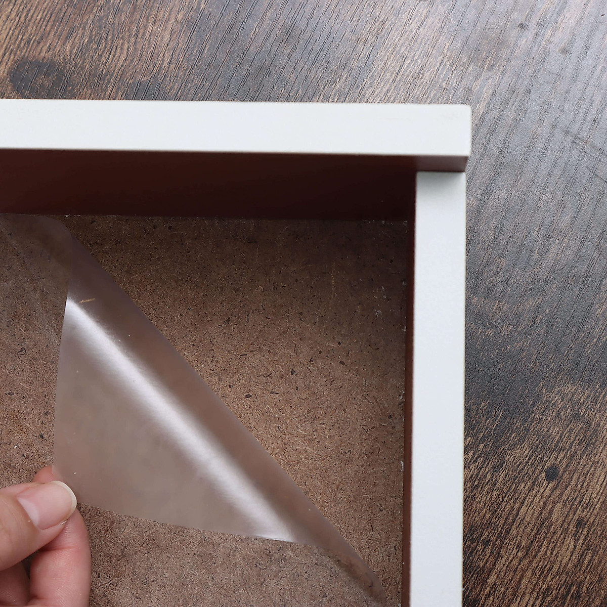 Heroad Brand 17.7'' x 5ft Clear Contact Paper Shelf and Drawer Liner Clear Glossy Self-Adhesive Film Cover Removable Protective Film Clear Contact Paper for Shelves Kitchen Cabinets Clear Shelf Liners