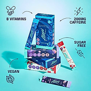 Alani Nu Energy Sticks - 200mg Caffeine Pre Workout Powder, Antioxidants, Zero Sugar, 10 Calorie Drink Mix, 40 Pack