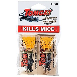 Tomcat Wooden Mouse Traps, 4 Pack