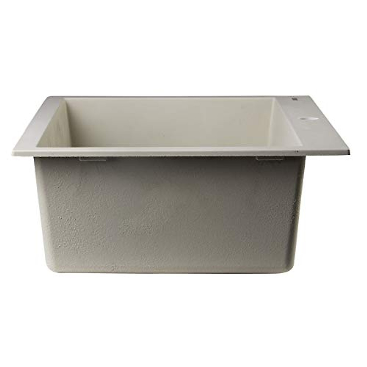 ALFI brand AB3020DI-B Drop-In Single Bowl Granite Composite Kitchen Sink, 30", Biscuit