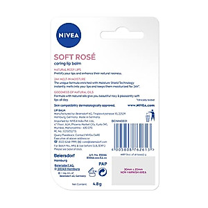 Nivea Lip Soft Rose Blister Pack