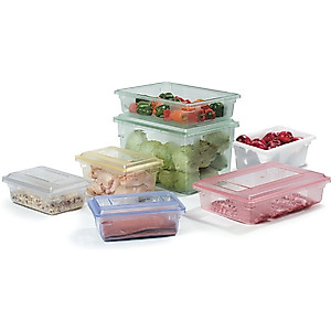 Carlisle FoodService Products Storplus Food Storage Container with Stackable Design for Catering, Buffets, Restaurants, Polyethylene (Pe), 5 Gallon, White