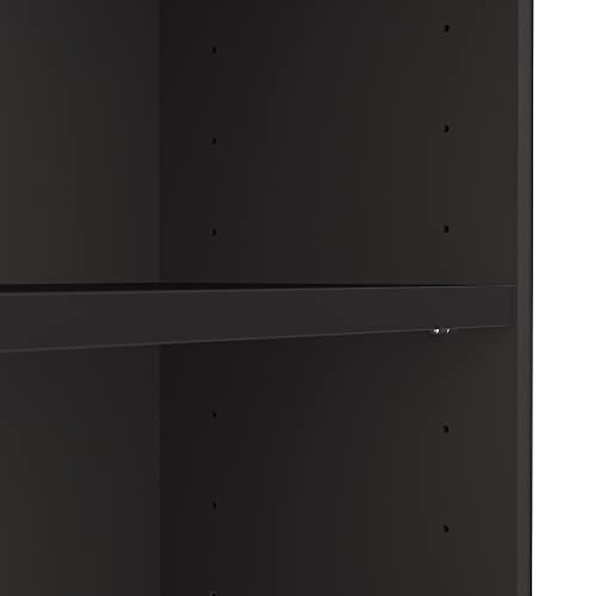 Bush Furniture Universal Small 2 Shelf Bookcase in Black - Set of 2