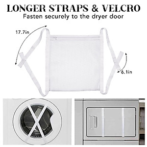 2 Pack Shoe Dryer Rack inside Dryer, 16.3x16.3 Inch, Shoe Dryer Bag, Sneaker Dryer Bag with Zipper and Strap for Most Dryers Door