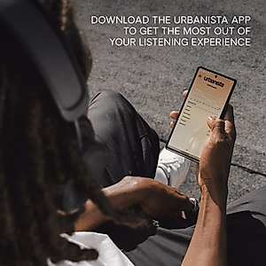 Urbanista Solar Powered Active Noise Cancelling Headphones with Infinite Playtime, Powerfoyle Self Charging Wireless Over Ear Bluetooth 5.0 Earphones, On Ear Detection, Los Angeles, Sand Gold