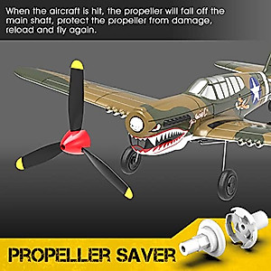 VOLANTEXRC RC Plane 4 Channel P40 Warhawk Remote Control Airplane Fighter RTF with 6-Axis Gyro, 3 Modes Easy to Fly, 2.4GHz Radio Controlled Aircraft for Beginners, Boys & Adults
