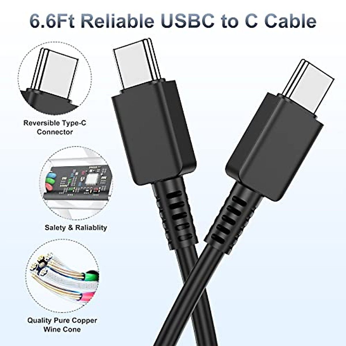 Super Fast Charger Type C, 2Pack 25W USB C Wall Charging Block Adapter and 6ft Android Phone Charger Cable for Samsung Galaxy S23 Ultra/S23/S23+/S22/S22 Ultra/S22+/S22 Plus/S21/Note 20 Ultra/Note10+