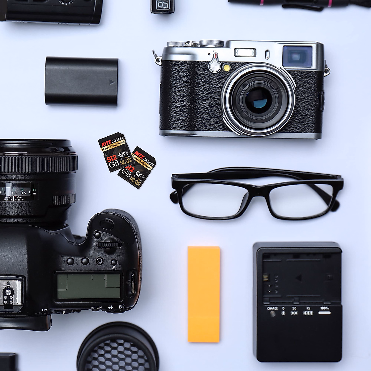 Ritz Gear 512GB High-Speed SDXC UHS-I SD Card, C10, U3, V30, Full-HD & 4K Memory Card