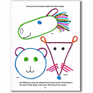 Wikki Stix Preschool Activity Book with 72 Non-Toxic, Reusable Wikki Stix Provides School Readiness Skills; Made in USA.