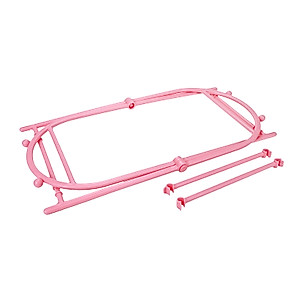 Xiaoyztan Foldable Garbage Bag Holder ABS Plastic Trash Bag Support Frame for Home Kitchen Garden Outdoor (Pink)