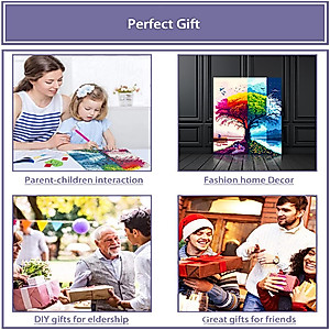 Mowana Diamond Art Kits for Adults Four Season Tree of Life Diamond Painting Full Drill 5d Diamond Painting Kits for Adults for Home Wall Decor (15.7x11.8inch)