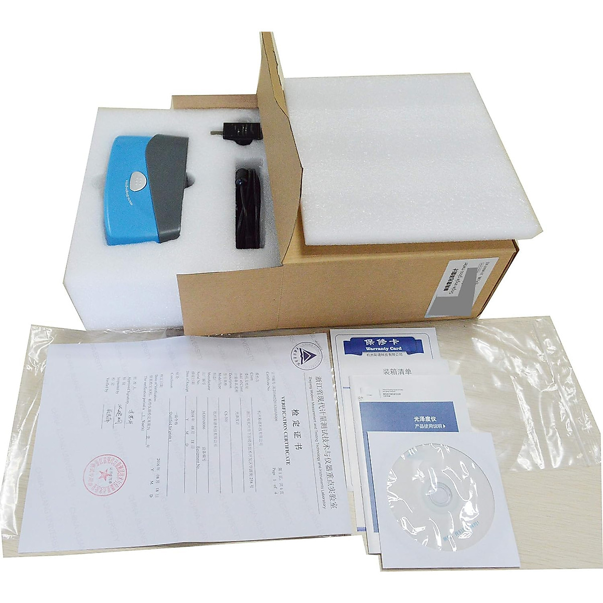 VTSYIQI Micro Aperture Gloss Meter 60 Degree Small Aperture Glossmeter for Paint Ink Test with Measuring Aperture 2 * 3mm Test Range 0 to 600GU Repeatability 0.2% GU