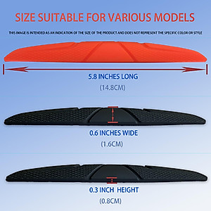 Hosawtek Car Door Edge Guards - Anti-Scratch Black Rubber Bumper Protectors - 6-Pack for All Vehicles(Sedan, Truck, SUV) - Easy to Install with Strong Adhesive (Red)