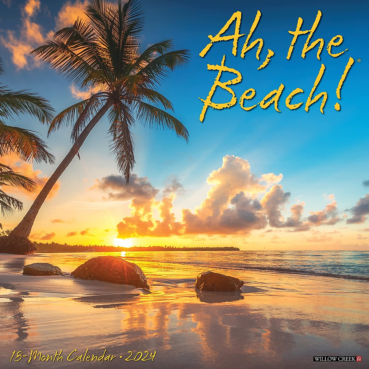 Willow Creek Press Ah, The Beach! Monthly 2024 Wall Calendar (12" x 12")