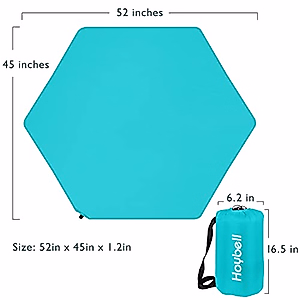 Hoybell Playard Mattress, Compatible with Regalo My Play Play Yard, Self Inflatable Comfortable with Carry Case - Blue